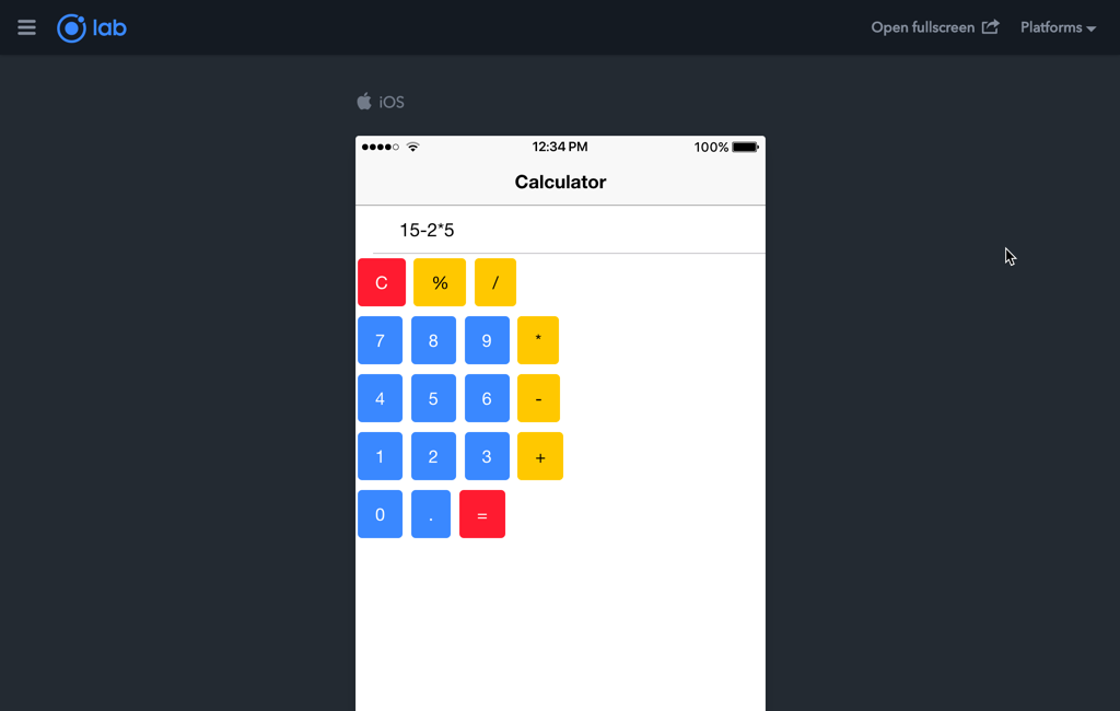 How to create a calculator application with Ionic framework 3 by using Ionic Creator for UI ...